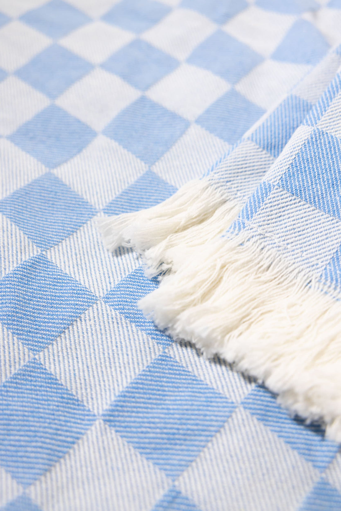 Check Throw, Blue – RUG SOLID
